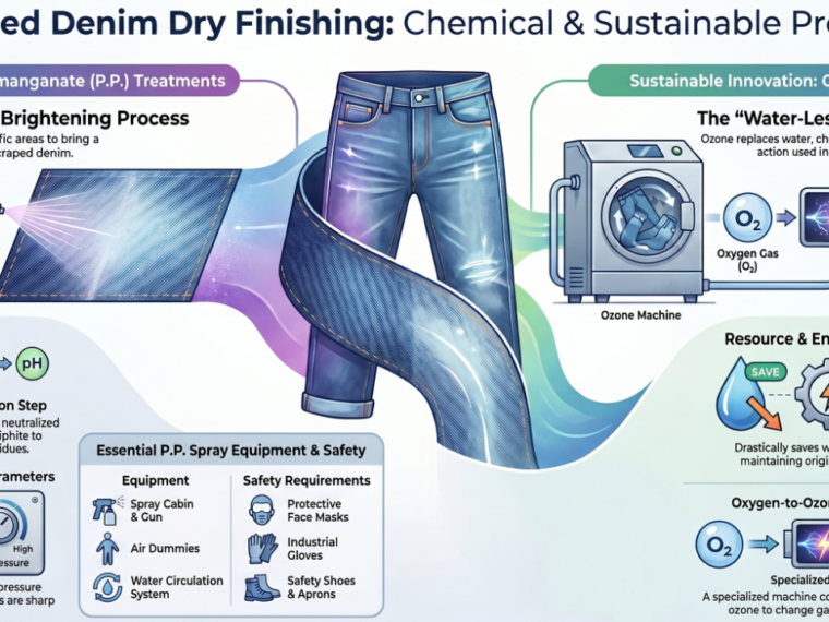 Denim Dry Processes - P.P. Spray, Tagging, Ozone wash | Textile Study ...