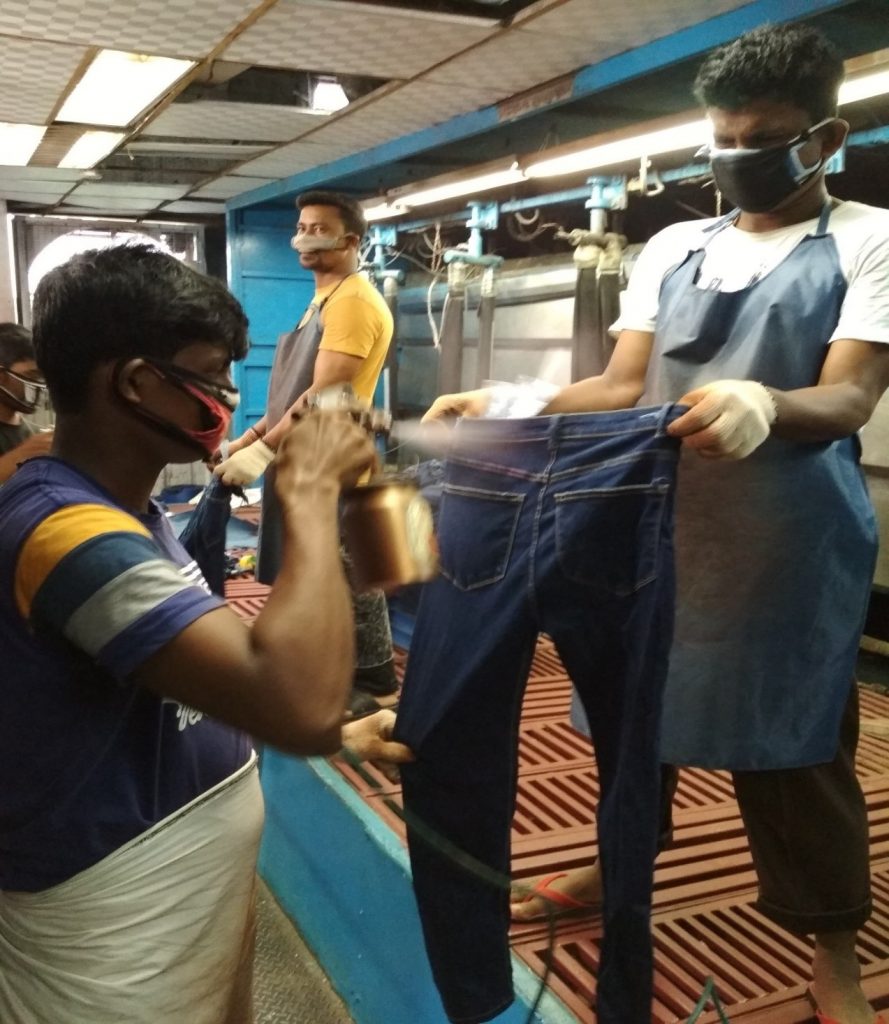 Denim Dry Processes - P.P. Spray, Tagging, Ozone wash | Textile Study ...