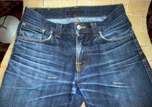 Denim Dry Processes - Whiskering , Laser Whiskering , Hand Scraping, Grinding, Destroy, 3D ...