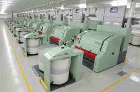 Material passage diagram of carding machine | Textile Study Center