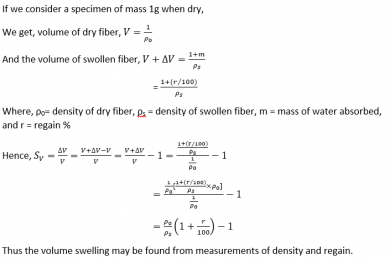 Swelling of fibre and Types of swelling | Textile Study Center